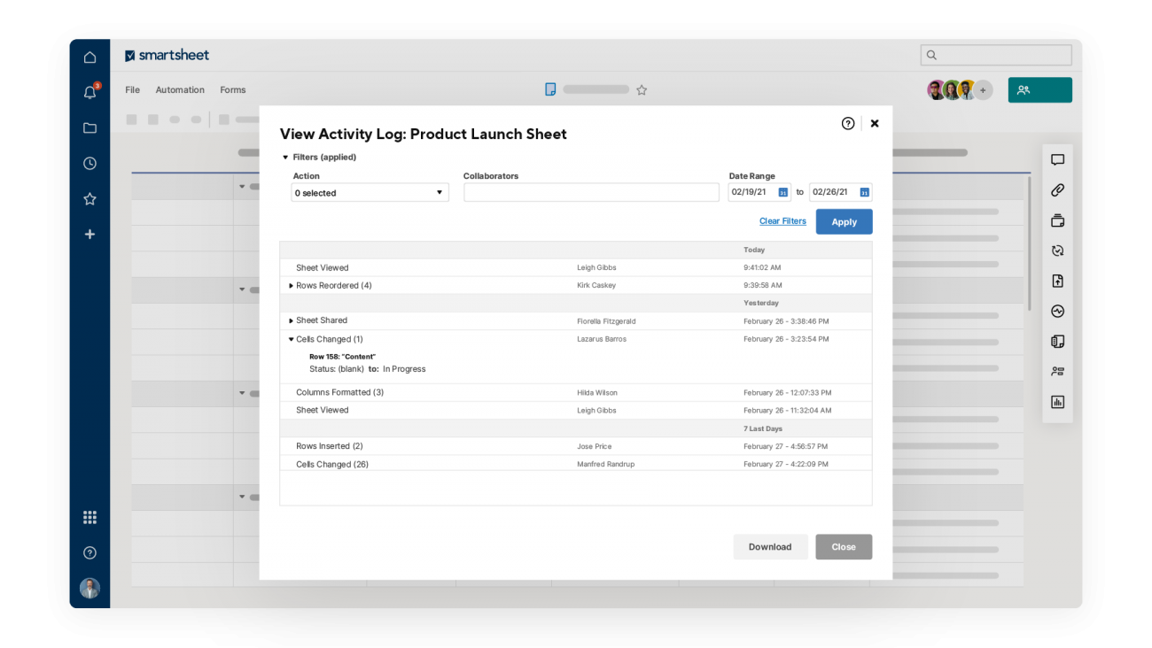 工作内容不断n platform | Smartsheet - 欧宝体育spp