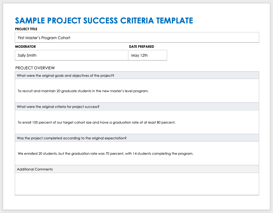 Project Success Criteria Guide | Smartsheet - 欧宝体育spp
